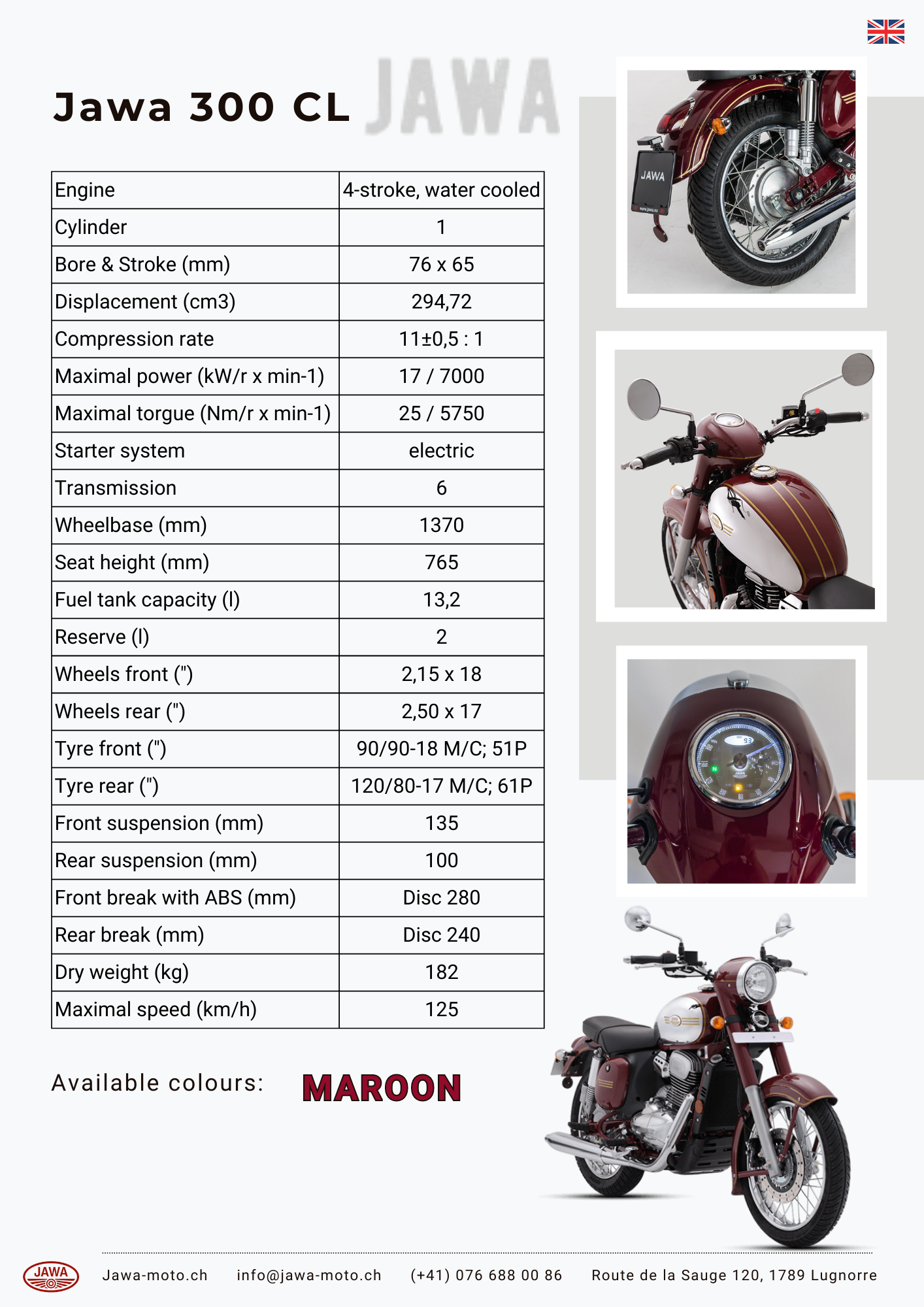 Jawa 300 CL – the all time classic - Jawa Motorcycles Switzerland